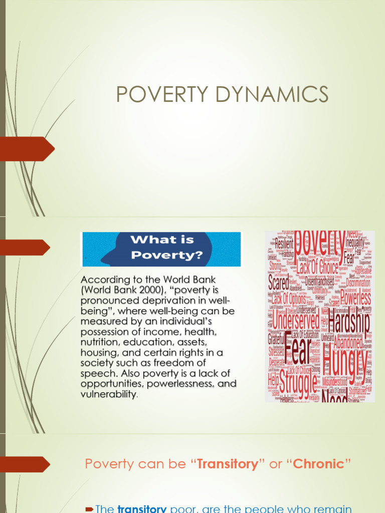 Poverty Dynamics PDF - 113222 | PDF | Poverty | Poverty & Homelessness