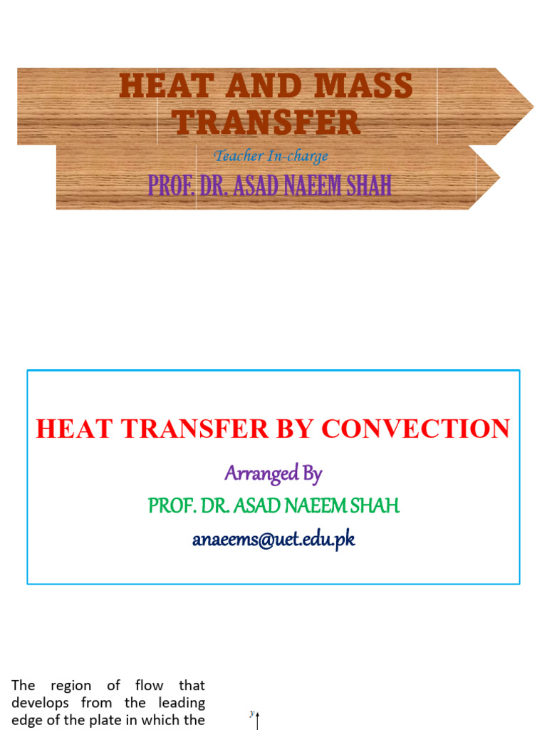 HMT Week 7 | PDF | Boundary Layer | Laminar Flow