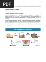 Distribution Management Module | PDF | Inventory | Logistics