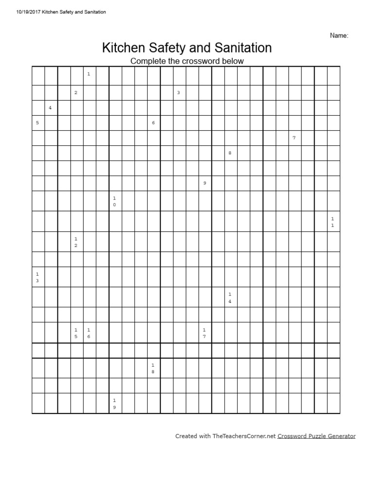 Kitchen Safety and Sanitation | PDF | Kitchen | Home