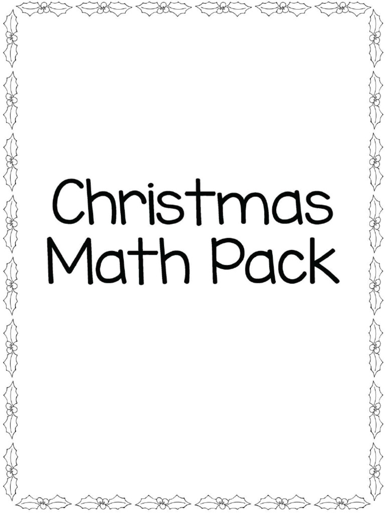 Christmas Math Pack A | PDF