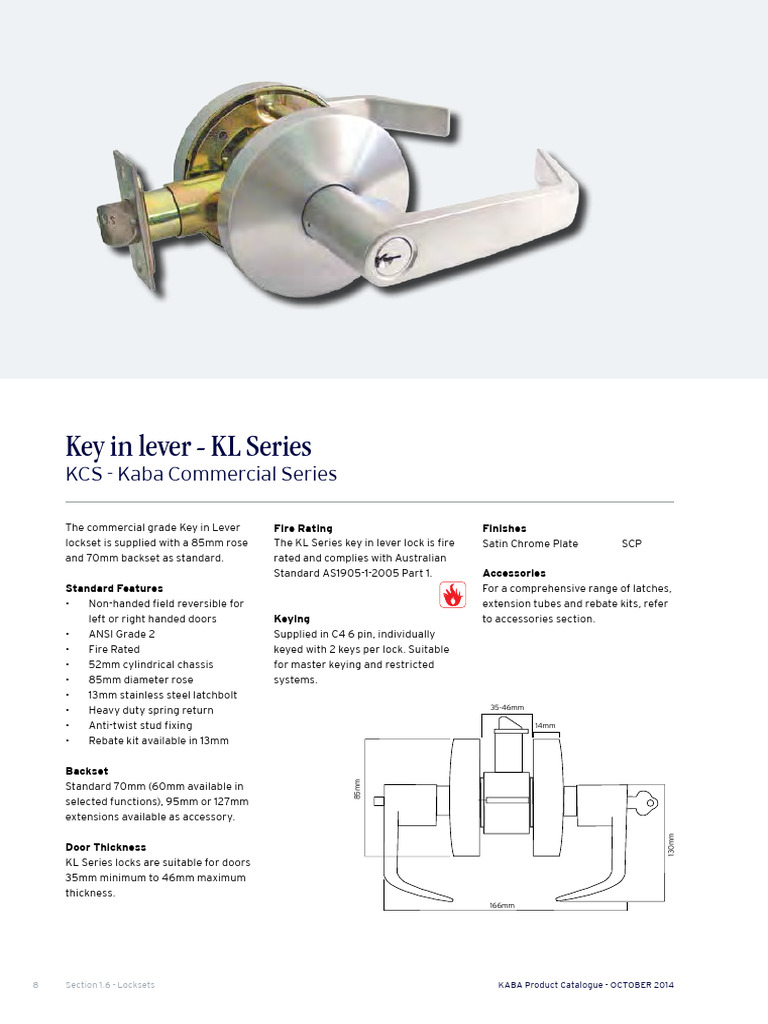 KL Series - Product Factsheet | PDF | Physical Security