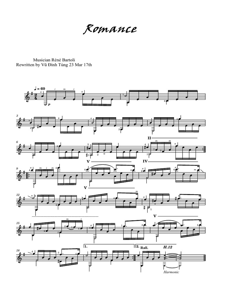 Réné Bartoli: A Musical Romance | PDF