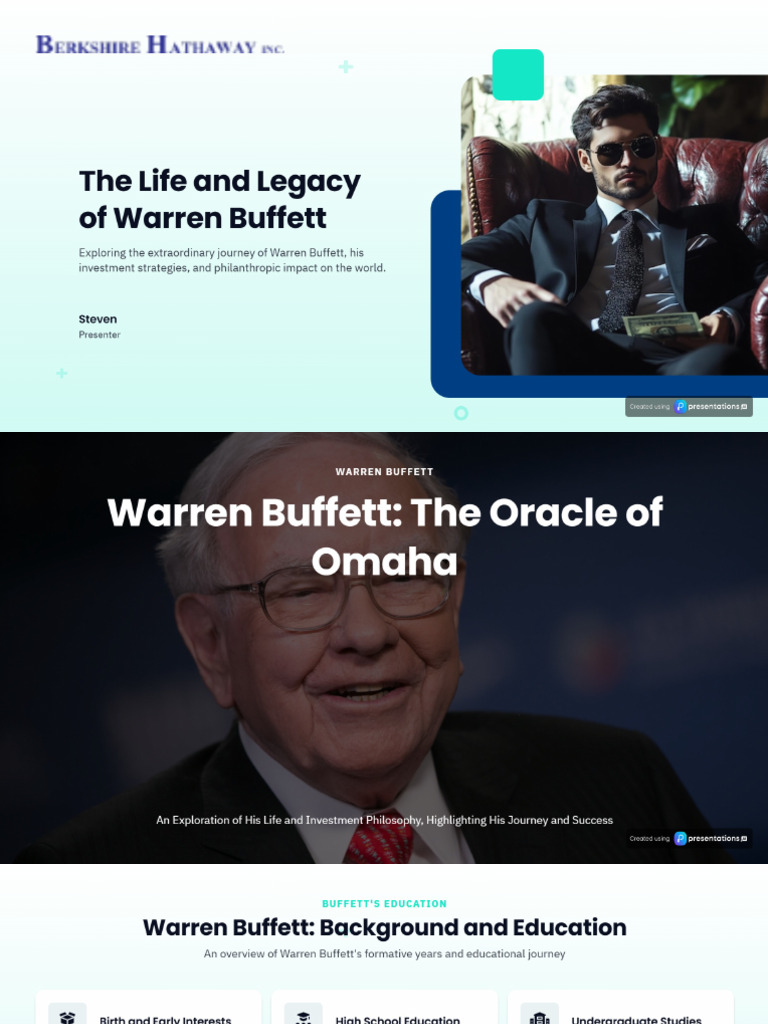 Biography of Warren Buffett | PDF