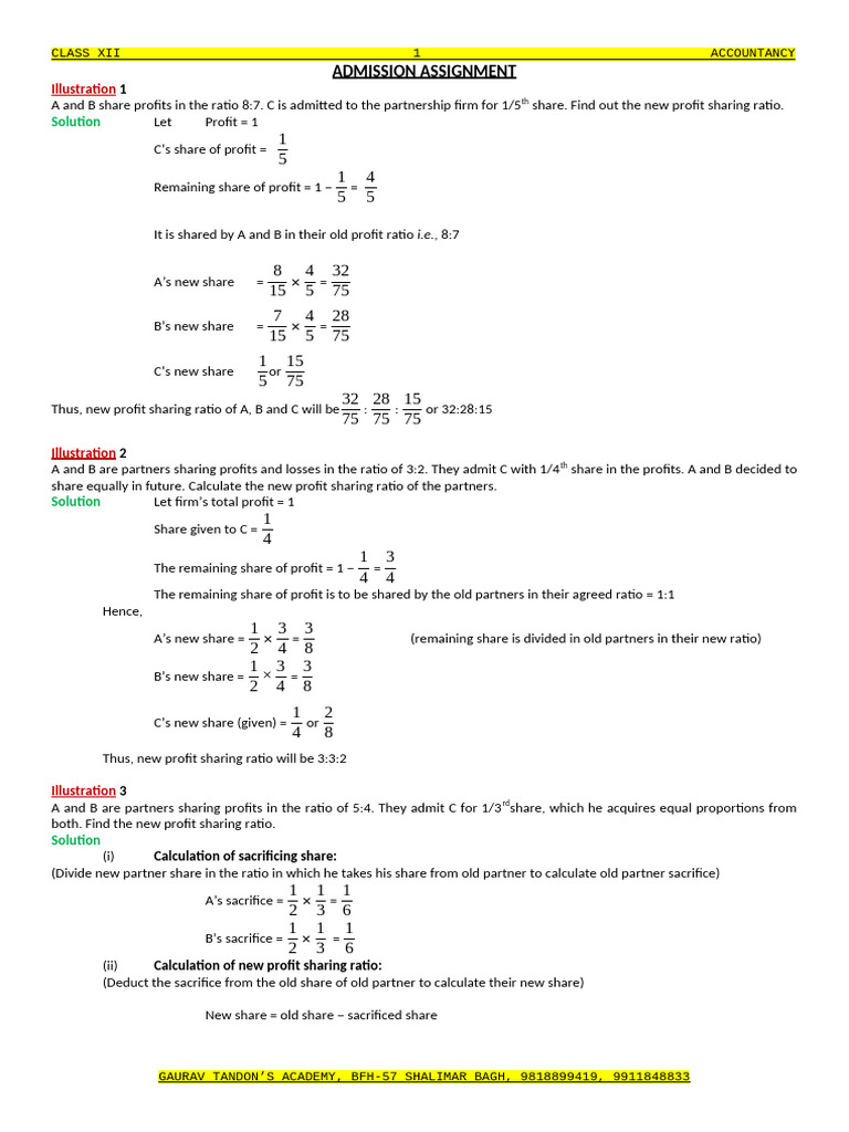 admission full assignment | PDF | Balance Sheet | Goodwill (Accounting)