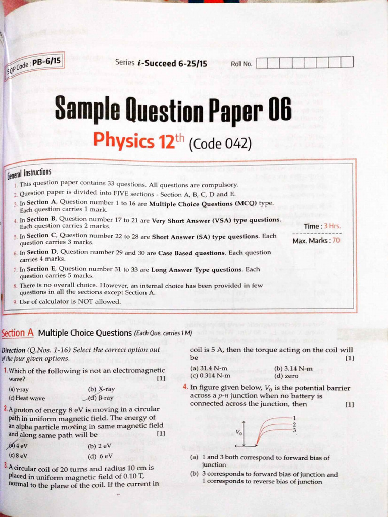 paper 6 phy | PDF | Electrical Conductor | Atoms