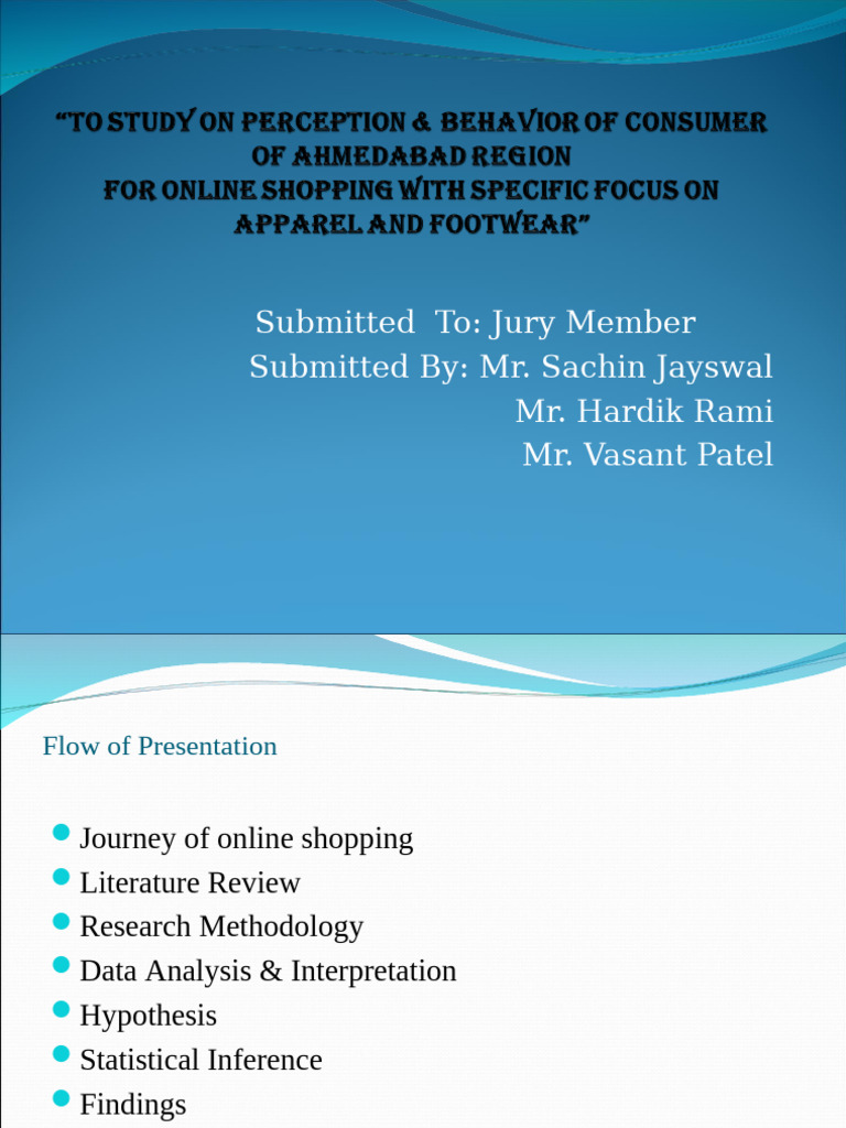 To Study On Perception Behavior Of Consumer Of Ahmedabad Region For