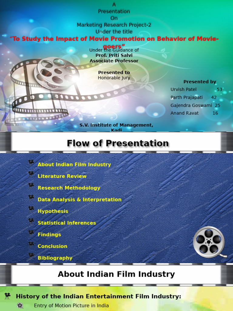To Study The Impact of Movie Promotion On Behavior of Movie-Goers ...