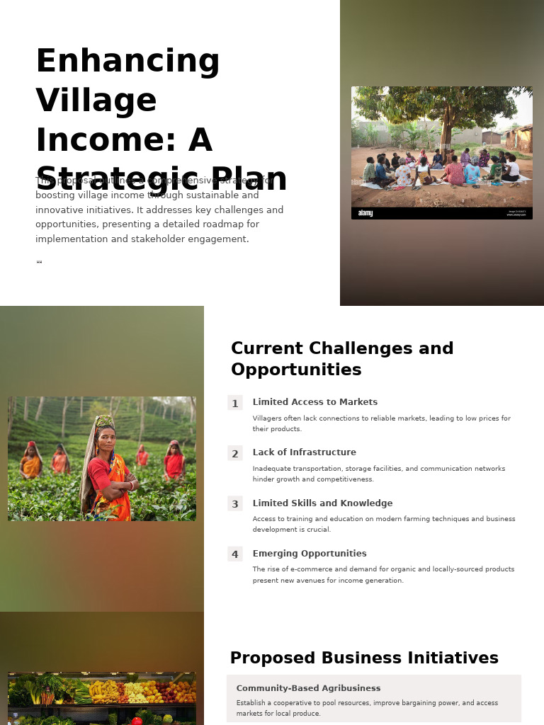 Village Income Enhancement Strategy | PDF | Monitoring And Evaluation ...