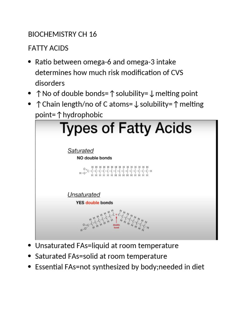 Fatty Acids and Cardiovascular Health | PDF