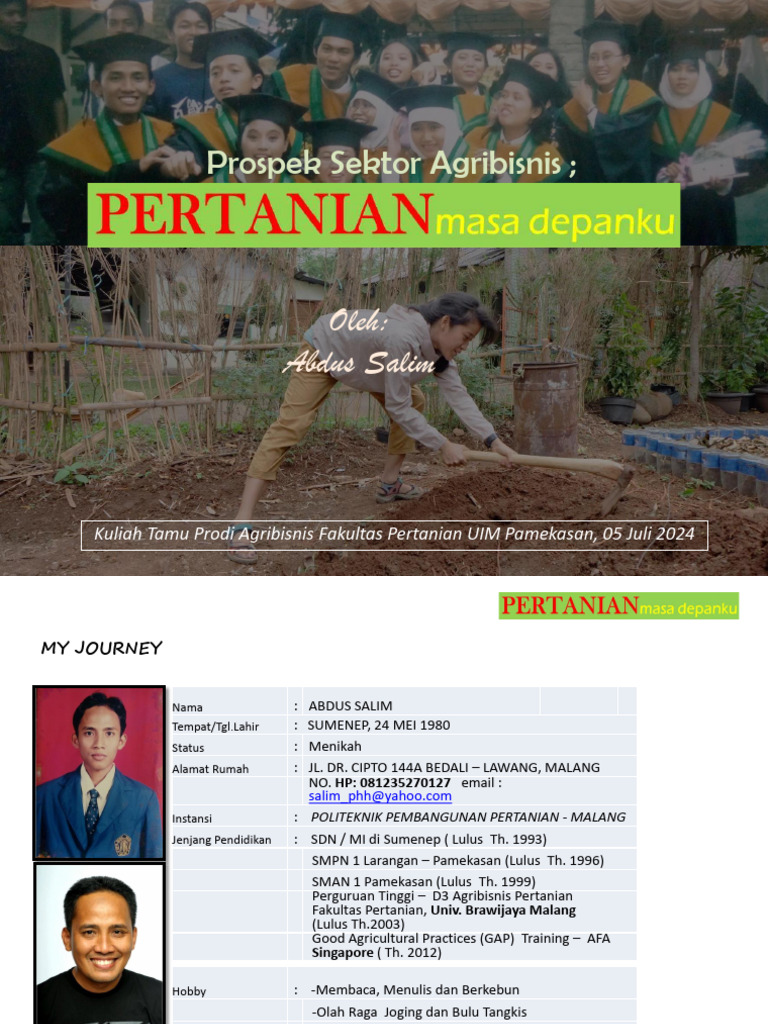 Pertanian Masa Depanku | PDF