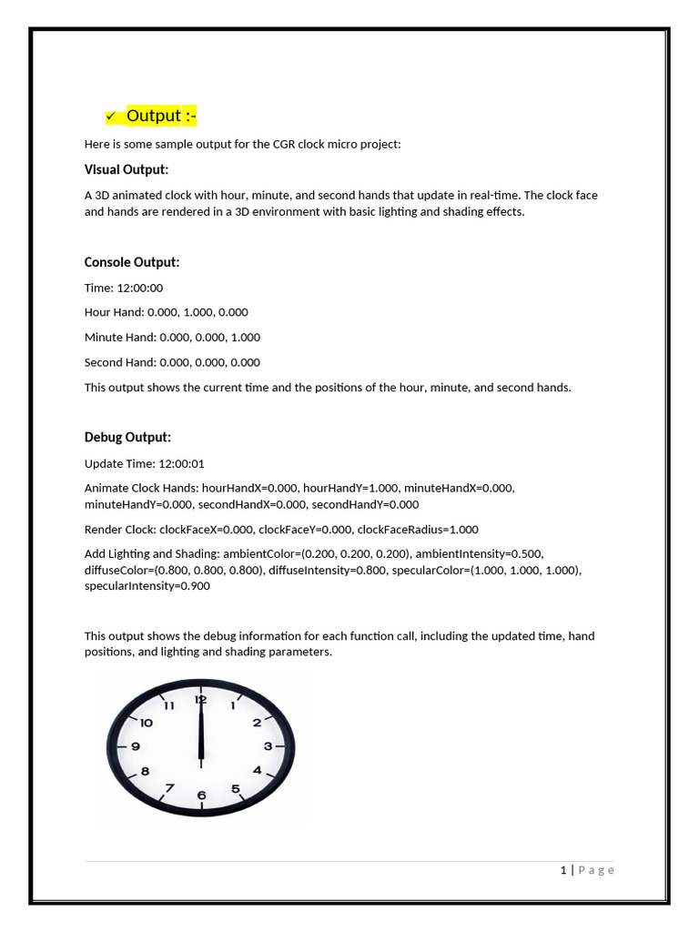 CGR Micro Project 2 | PDF