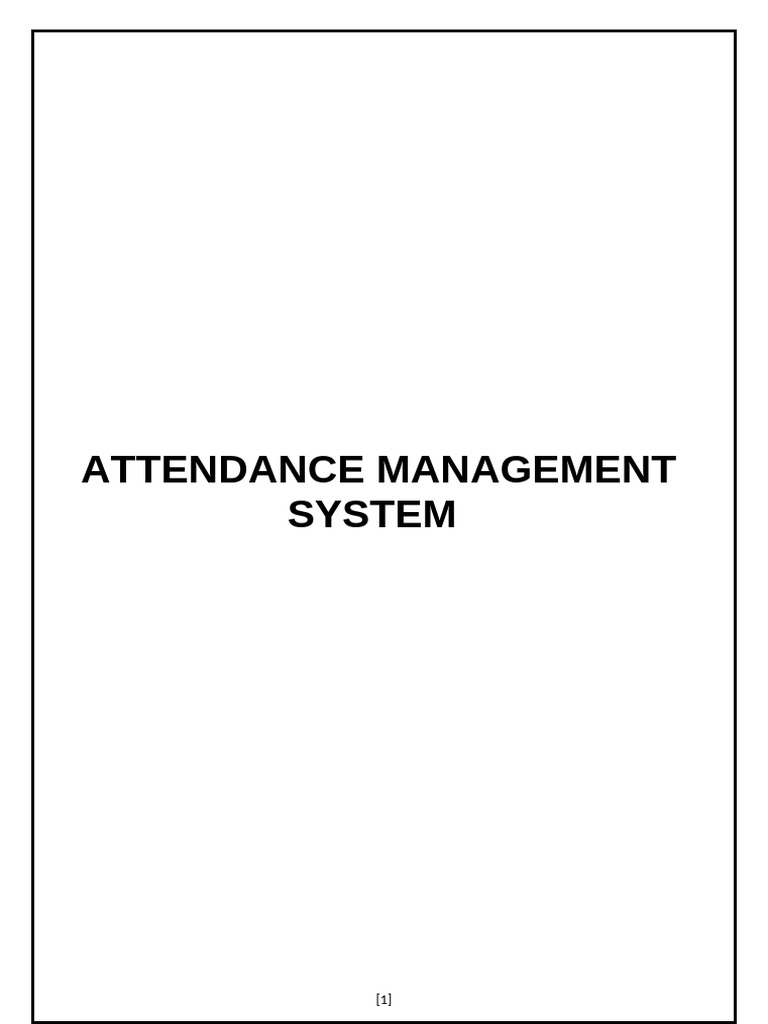 Attendance Management | PDF | Databases | Web Application