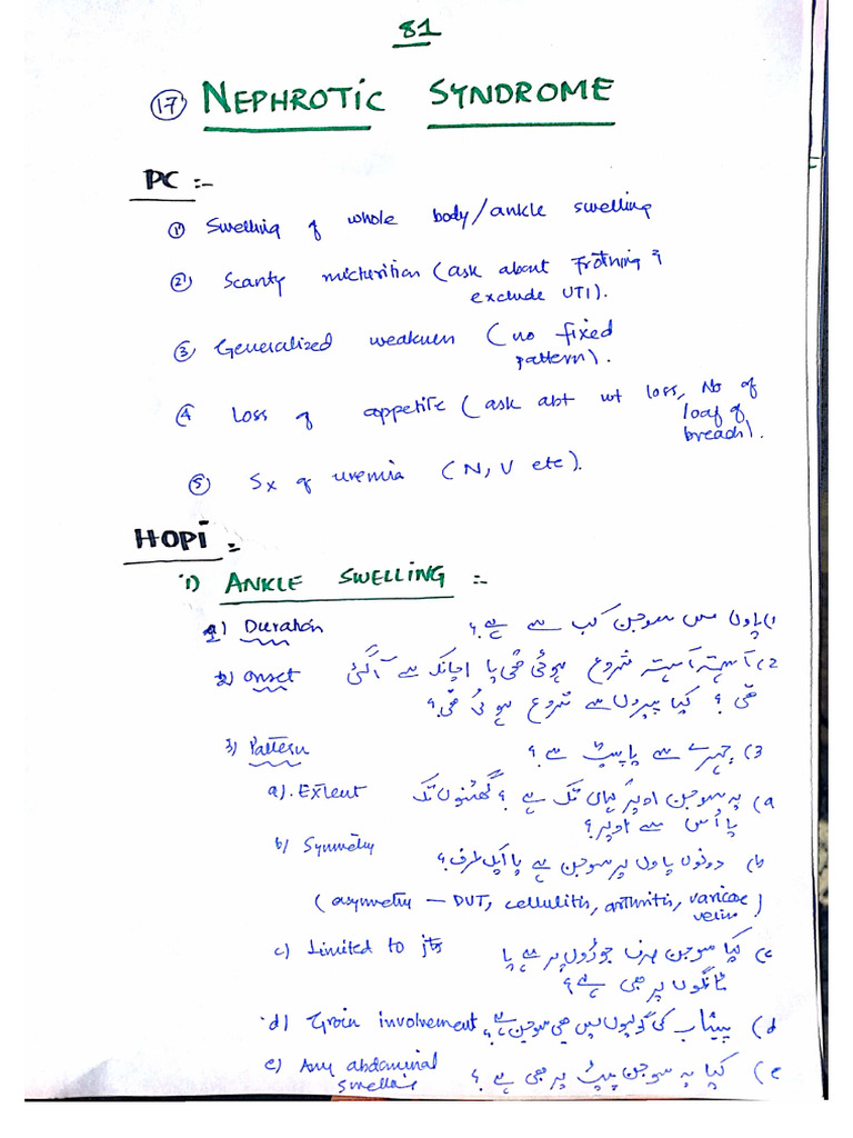 MWR Nephrotic Syndrome | PDF