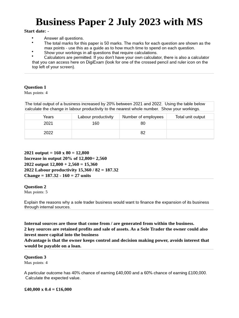 Business Paper 2 July 2023 With MS | PDF | Corporate Social Responsibility | Supply Chain
