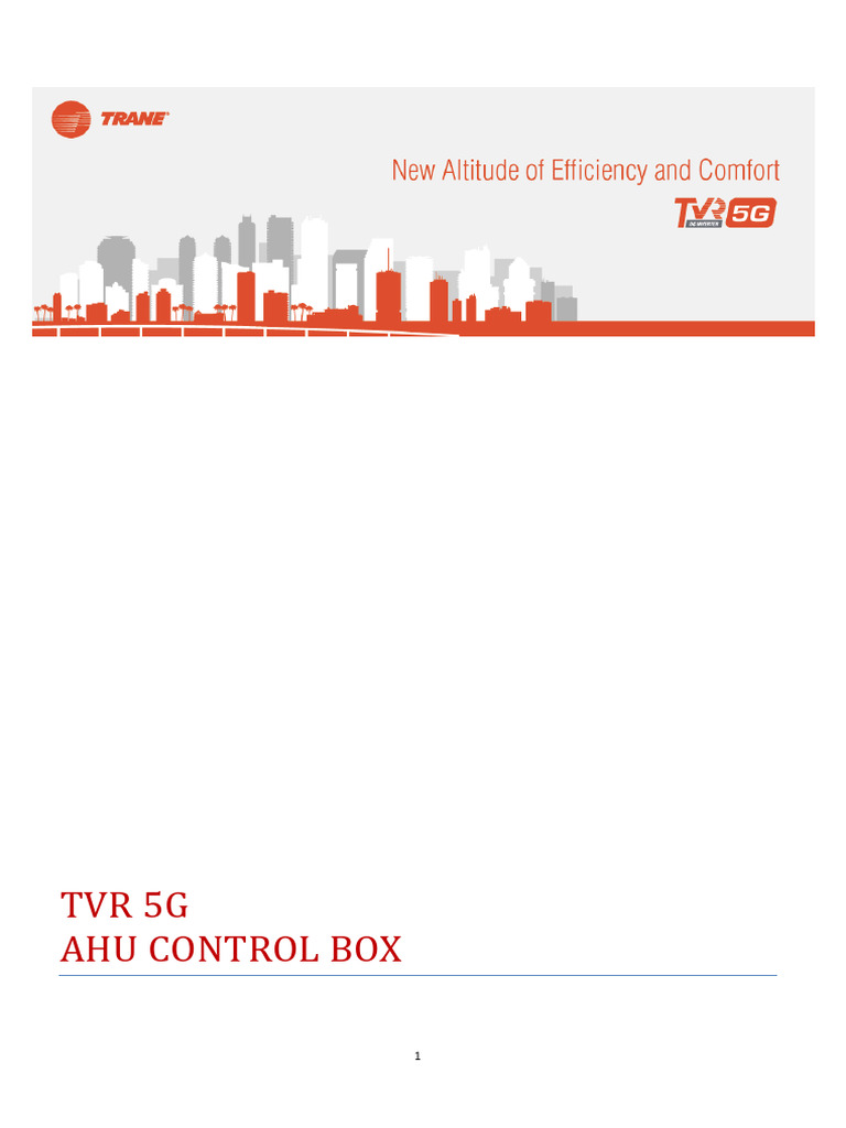 NEW AHU Control Box Technical Manual | PDF | Engineering Thermodynamics | Building Engineering