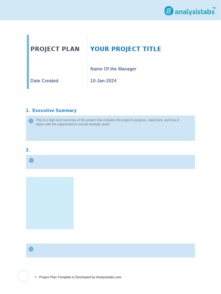Free Project Plan Template Word | PDF | Performance Indicator | Scope ...