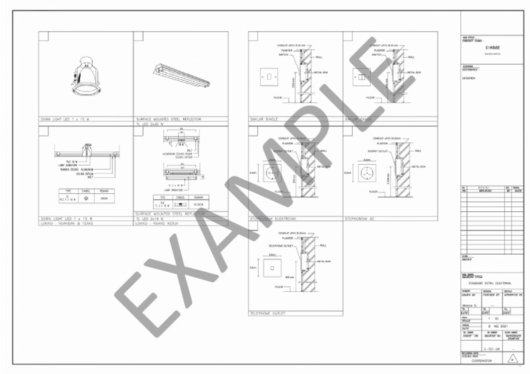 Padma-Struktur-Contoh-MEP-Drawing_comp | PDF