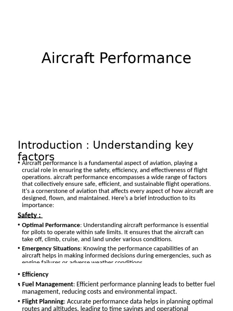 Aircraft Performance | PDF | Aircraft | Flight