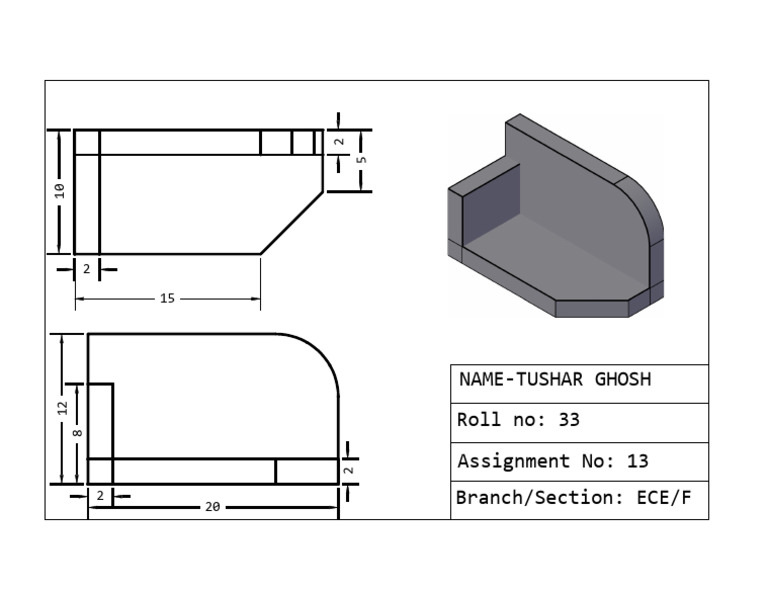 Name-Tushar Ghosh Roll No: 33 Assignment No: 13 Branch/Section: ECE/F | PDF