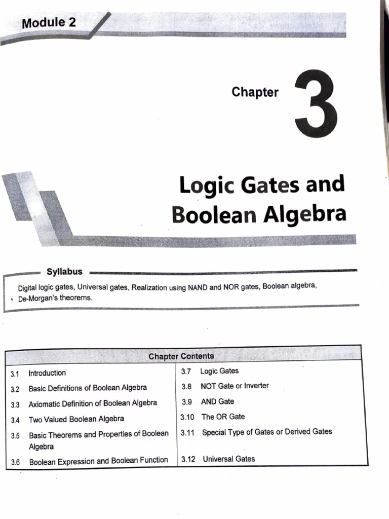 Boolean Algebra & Logic Gates Guide | PDF | Boolean Algebra | Teaching ...