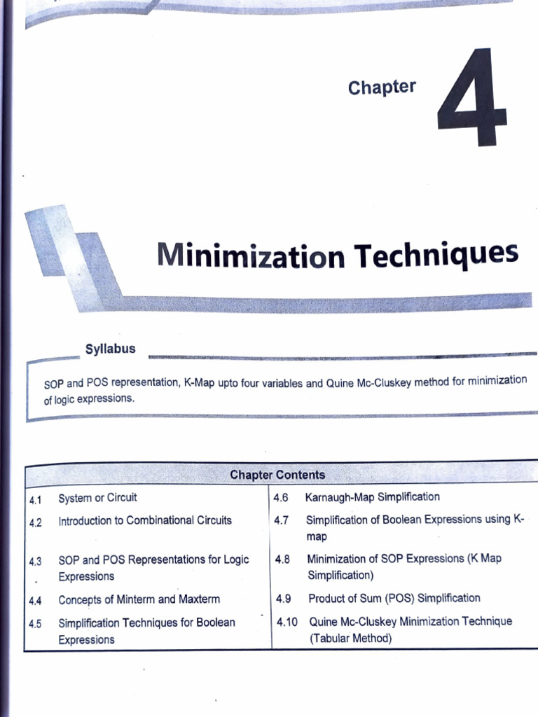 Chapter 4 Minimization Techniques | PDF