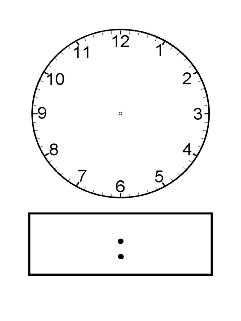 Blank Clock Face | PDF