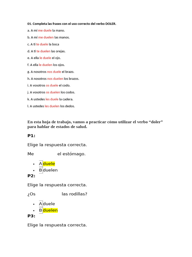 646843754-Ejercicios-VI-Ejercicios-con-el-verbo-DOLER | PDF