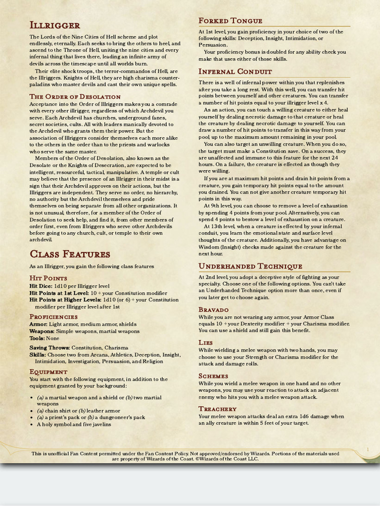 Illrigger _ GM Binder | PDF | Dungeons & Dragons