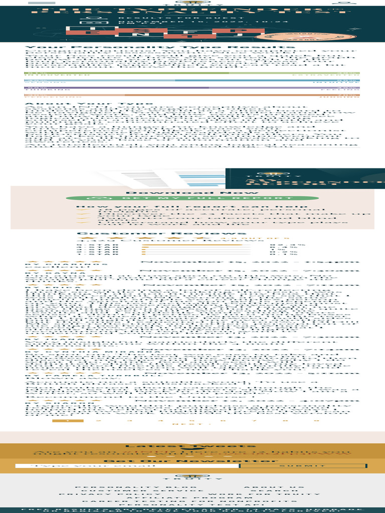 The TypeFinder® Personality Test Truity | PDF | Personality Type ...