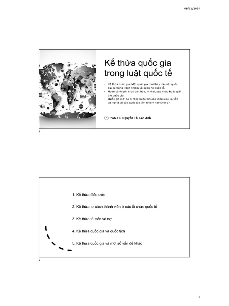 Ke Thua Quoc Gia Trong Luat Quoc Te | PDF