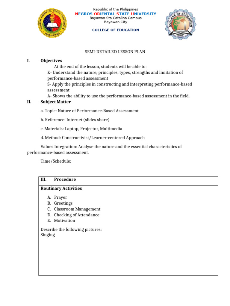 Understanding Performance-Based Assessment | PDF | Educational ...