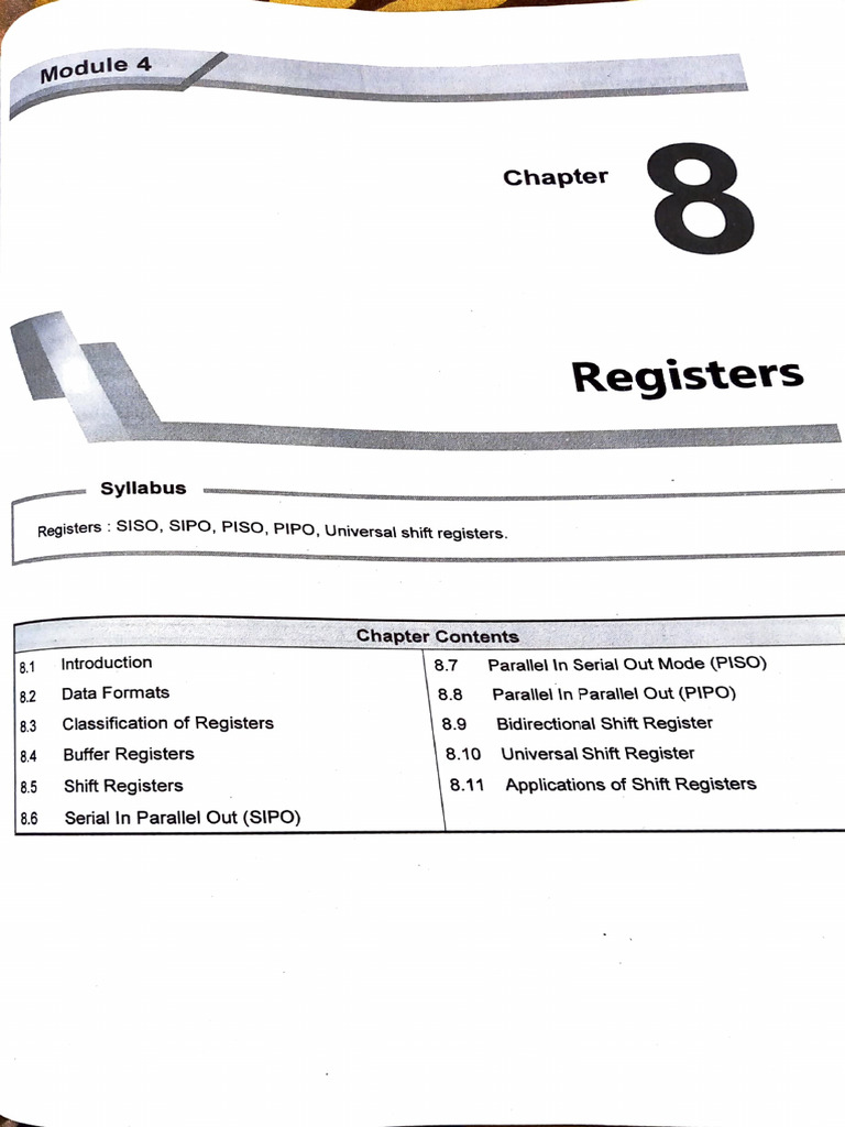 chapter 8 Register | PDF | Electronics | Electrical Engineering