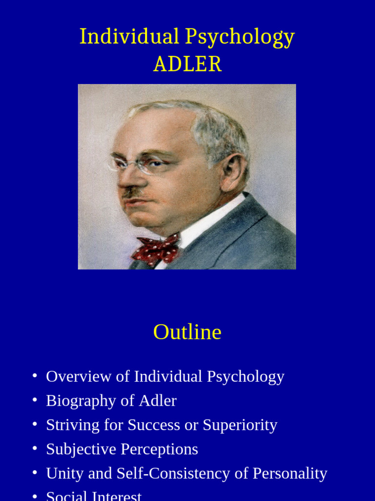Adler-PPT | PDF | Psychology | Psychological Concepts