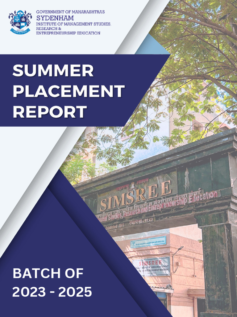Summer Placement Report 2023 25 | PDF | Analytics | Financial Analyst