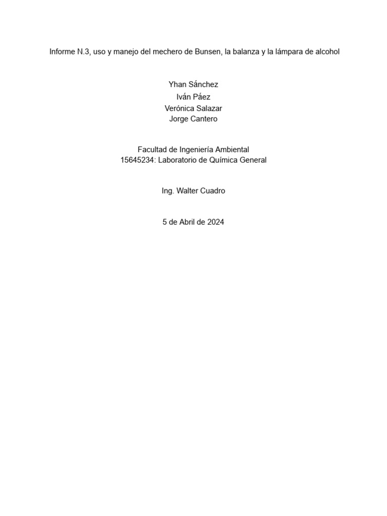 Informe #3 | PDF | Combustión | Química