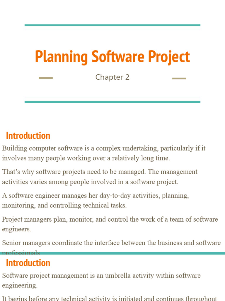 Software Project Planning Essentials | PDF | Risk | Risk Management