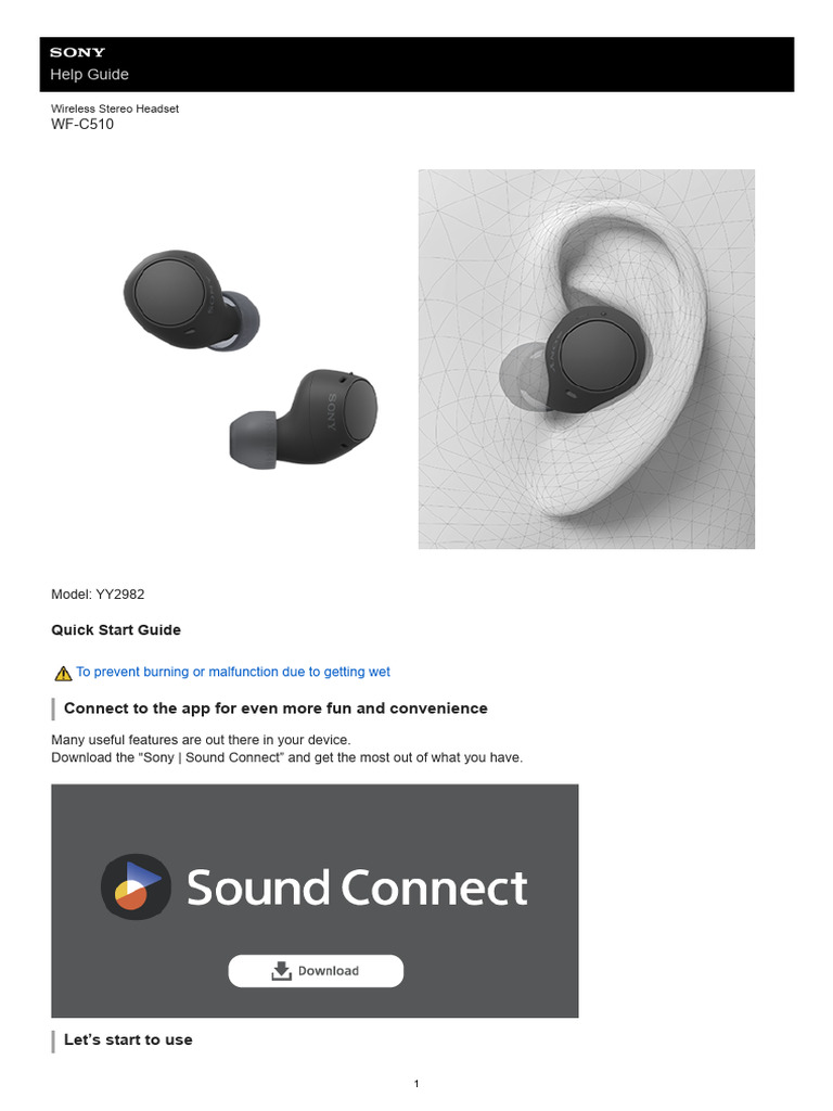 Sony WF-C510 Earbuds-1-2 | PDF