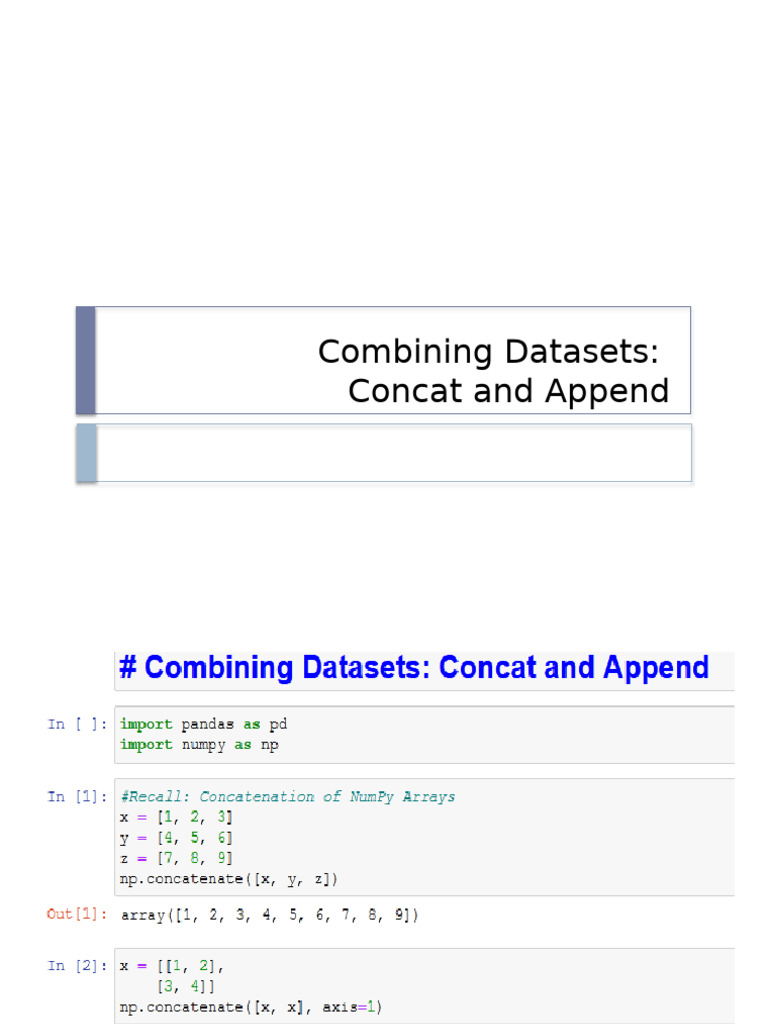 Combining Datasets | PDF Combining Datasets | PDF