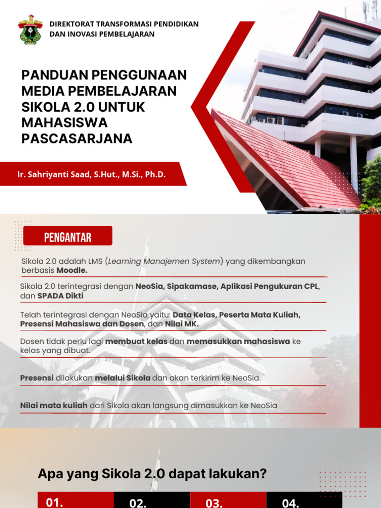 Panduan Penggunaan Sikola 2.0 Mahasiswa | PDF
