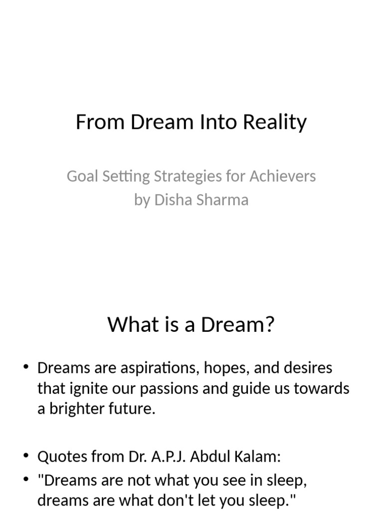 Goal Setting Strategies | PDF