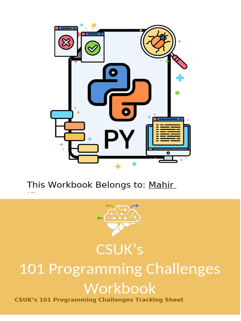 CSUK 101 Programming Challenges - Workbook (2) (AutoRecovered) | PDF | String (Computer Science ...
