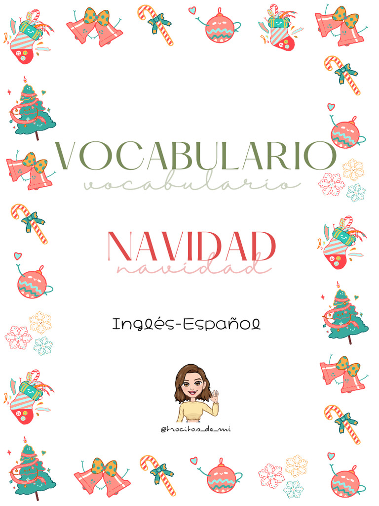 Vocabulario Ingles Esp Navidad | PDF