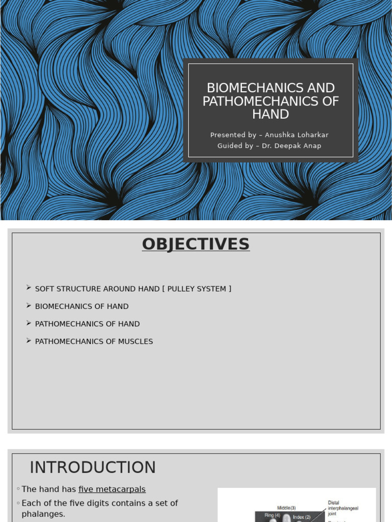 Biomechanic and Pathomechanic of Hand | PDF | Hand | Thumb
