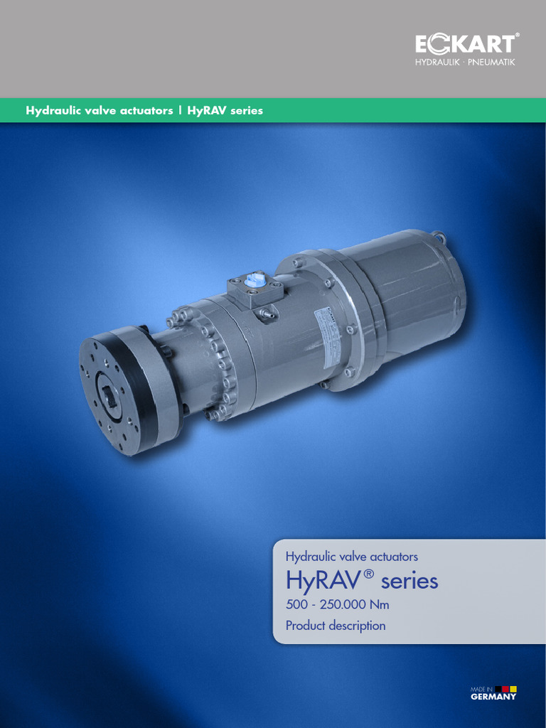 ECKART Valve Actuator hyRAV Series | PDF | Actuator | Valve