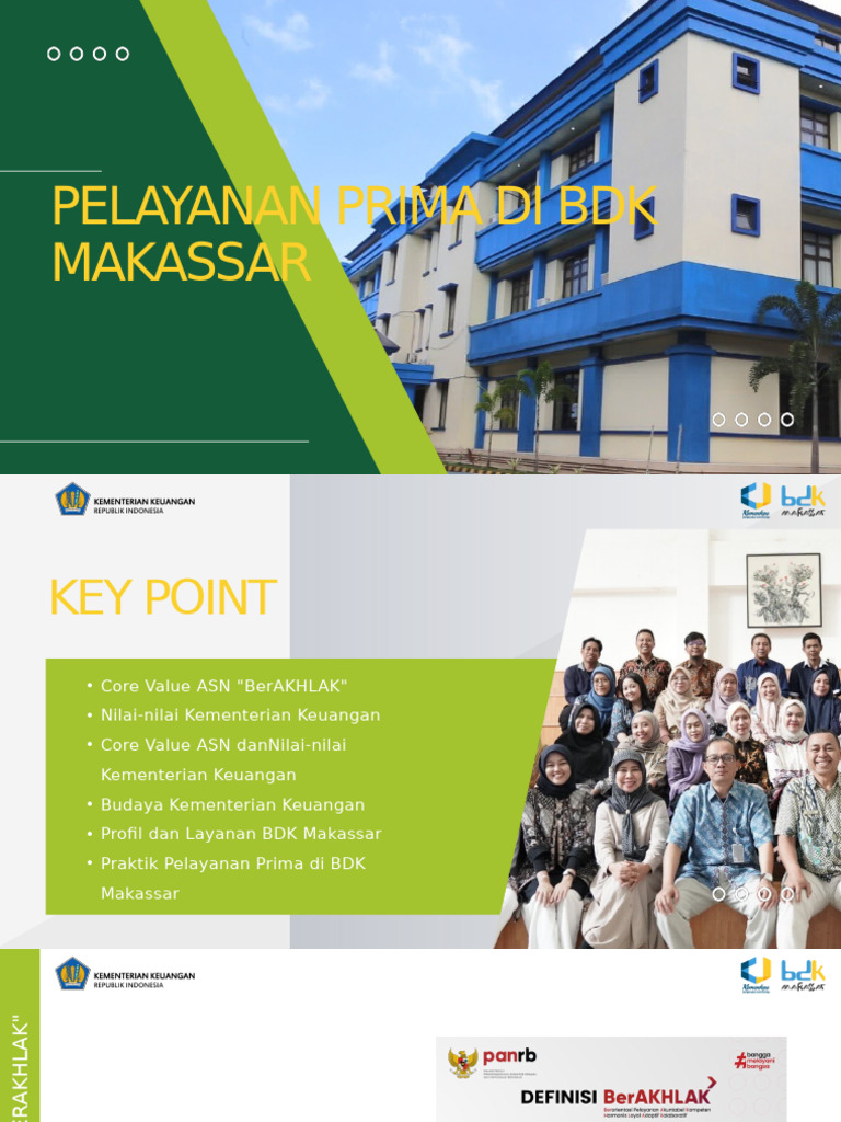Pelayanan Prima di BDK Makassar v2 | PDF