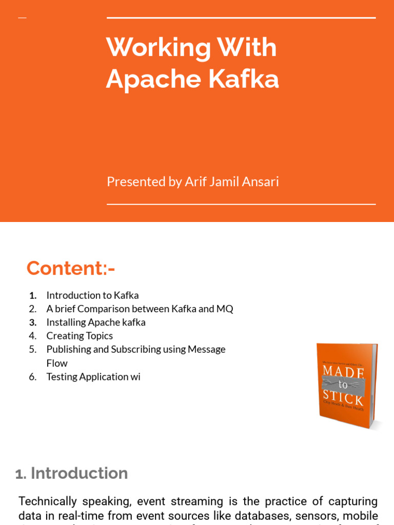 KAFKA PRESENTATION (1) | PDF | Computing | Information Technology Management