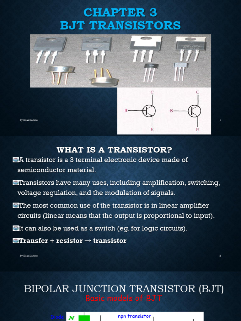 CHAPTER 3 Electronics | PDF | Bipolar Junction Transistor | Amplifier