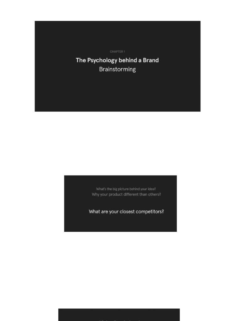 Creative Portfolios - A Powerful Visual Language For Brands | PDF