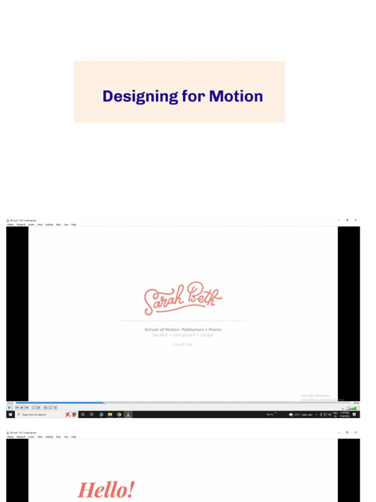 How To Illustrate and Design For Successful Motion | PDF